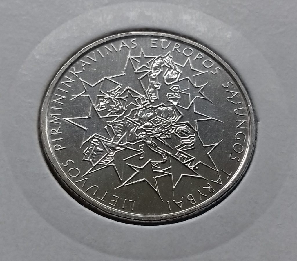 2013 1 lito moneta, skirta Lietuvos pirmininkavimui ES Tarybai - Taurus ...