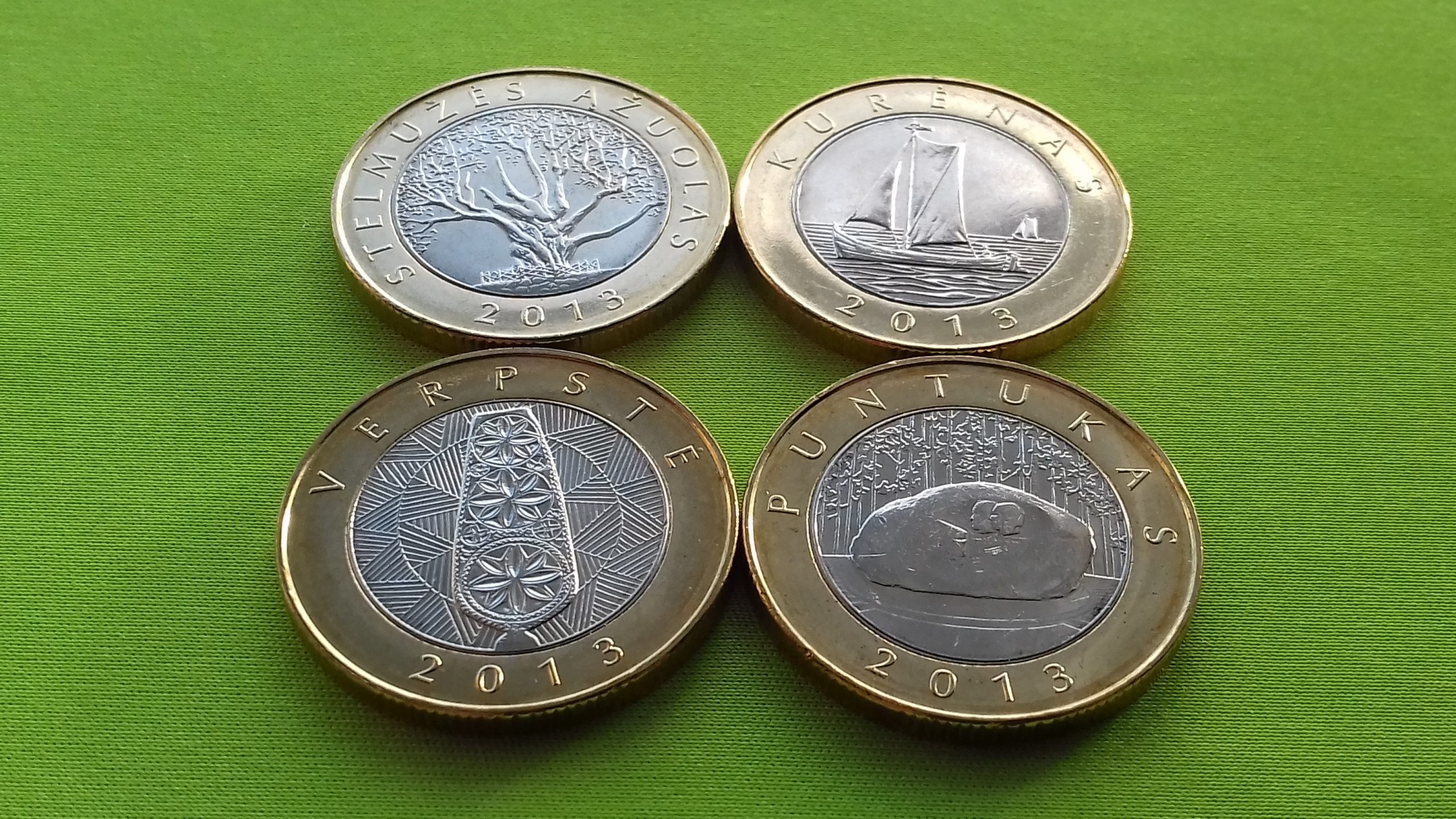 2013 2-jų litų proginės monetos „Žmogaus ir gamtos kūriniai” - Taurus coins